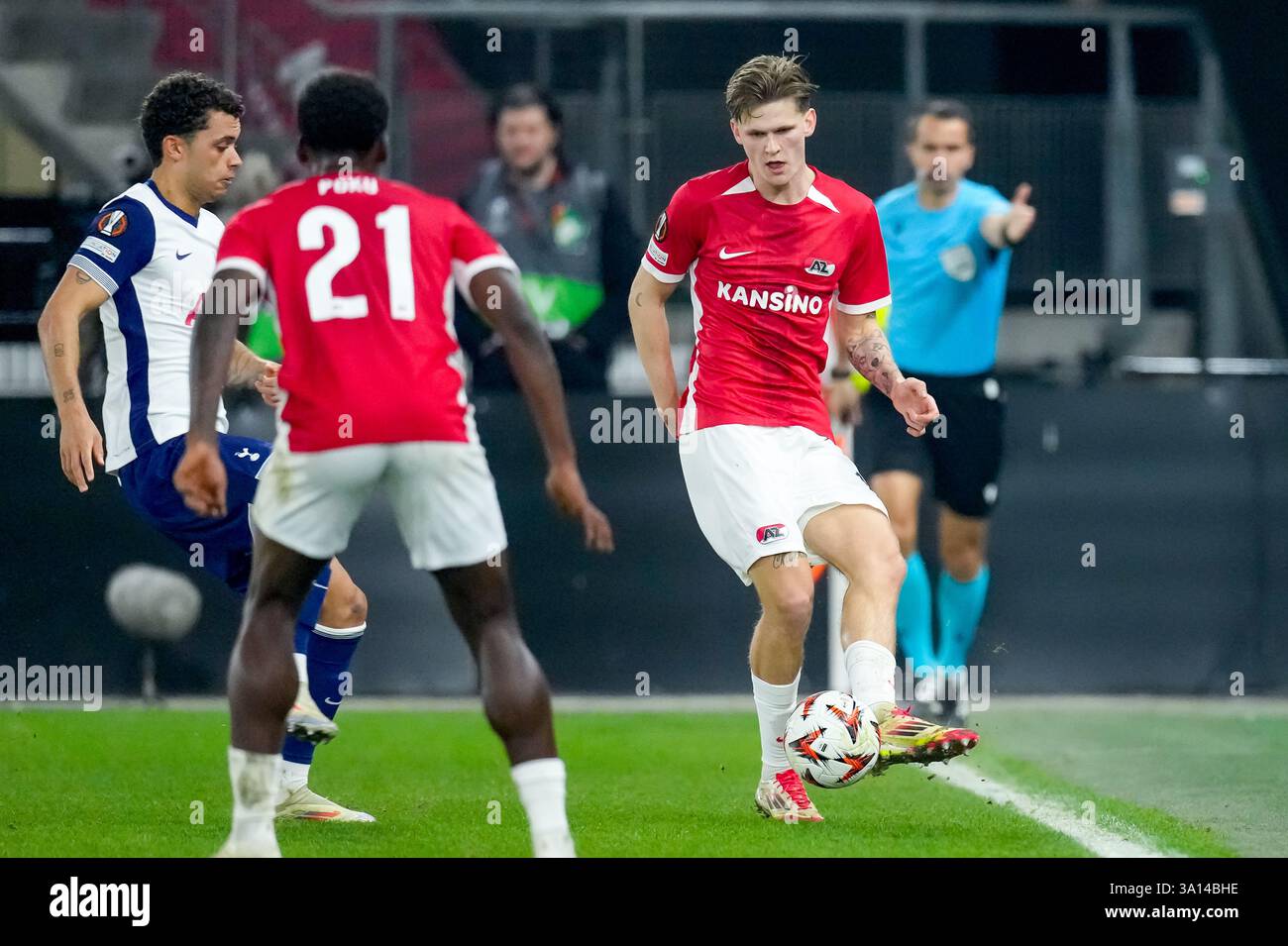 6th March 2025; Alkmaar, Netherlands: David Moller Wolfe of AZ Alkmaar ...