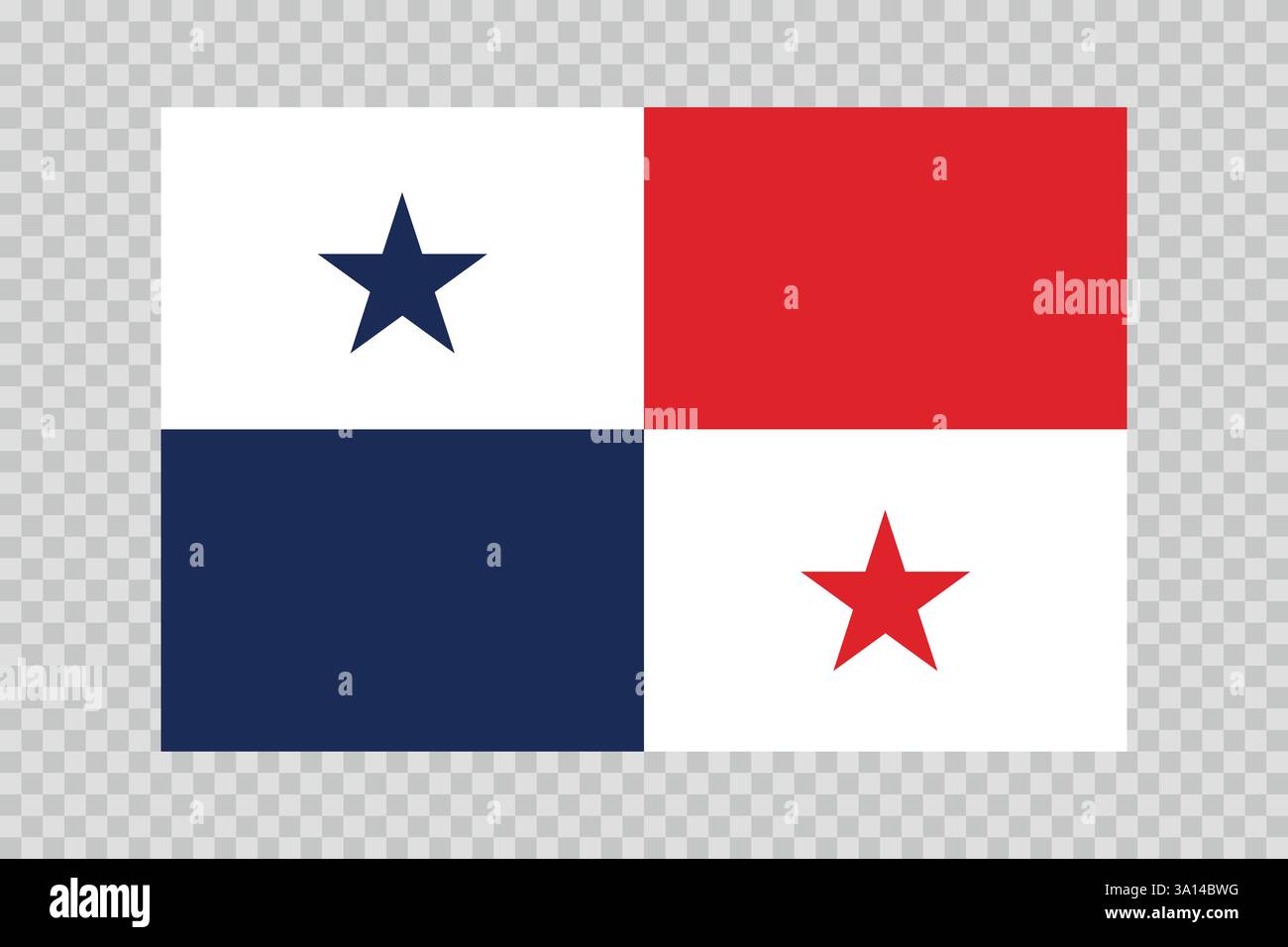 Flag of Panama. National symbol in official colors. Template icon ...