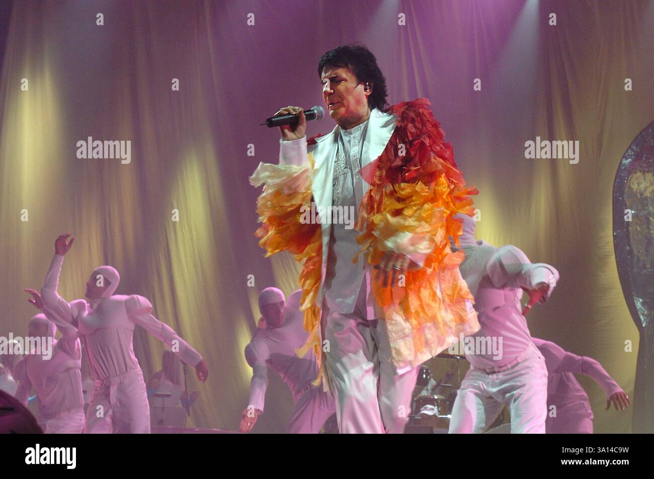 Milan Italy 19/10/2004: Renato Zero,Italian singer,during the live ...