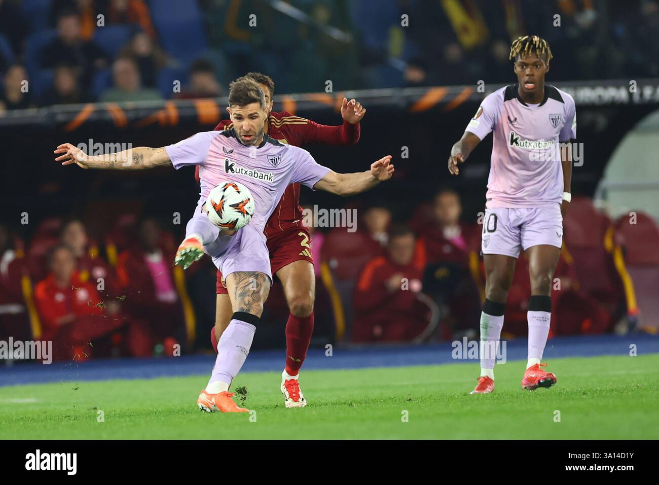 Rome, Lazio, Italy. 6th Mar, 2025. Athletic's Yeray Alvarez during the ...