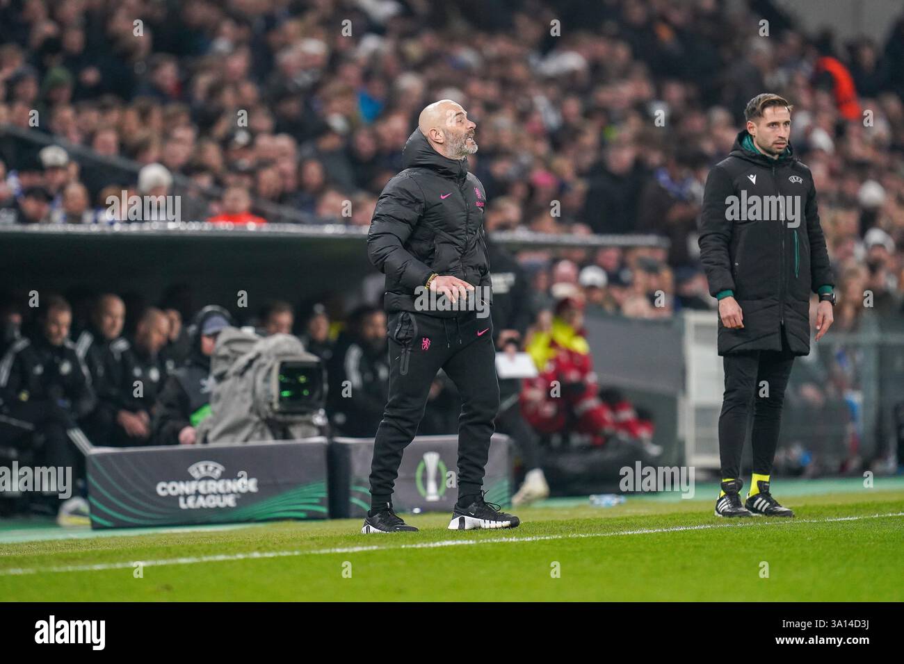 Copenhagen, Denmark. 06th Mar, 2025. Chelsea FC manager Enzo Maresca ...