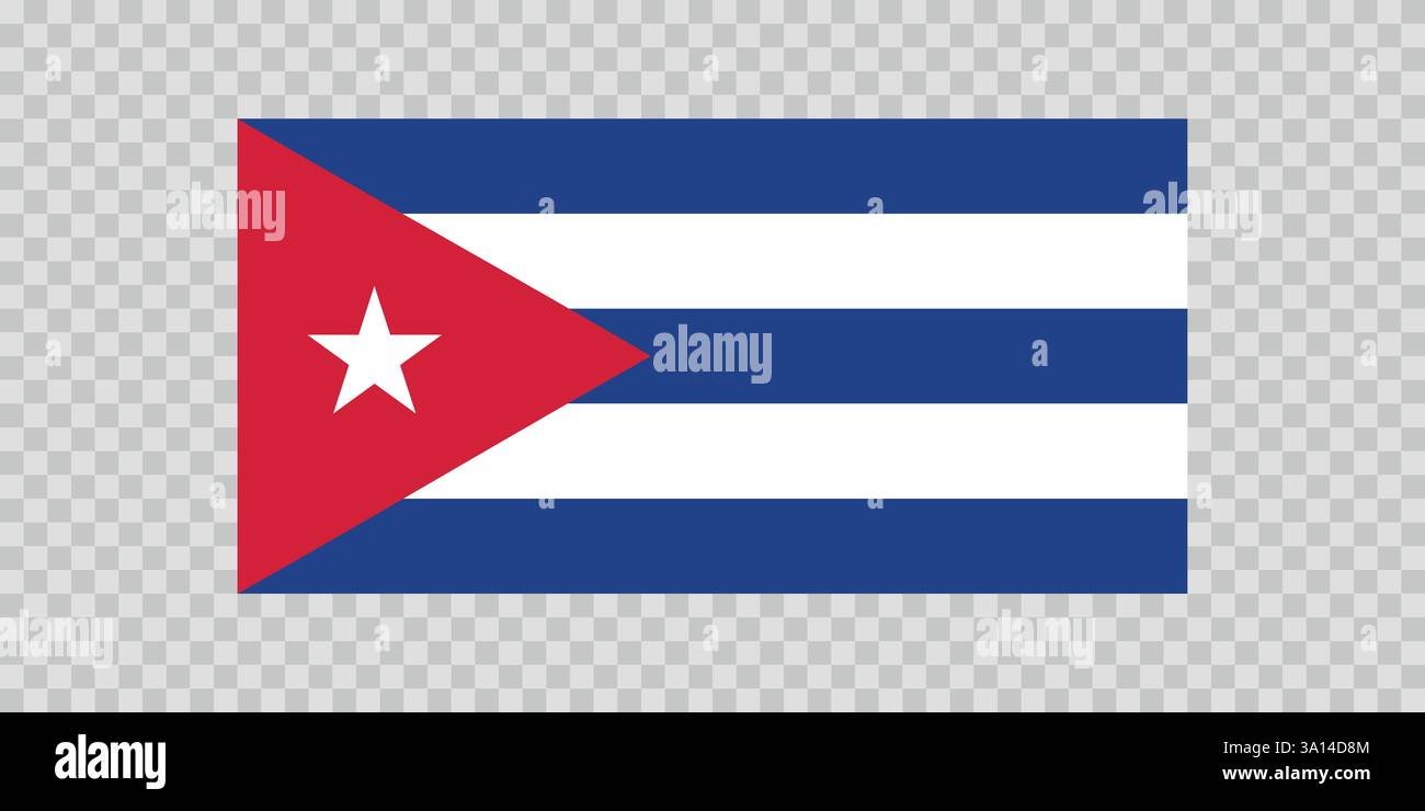 Flag of Cuba. Cuban national symbol in official colors. Template icon ...
