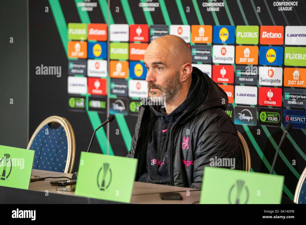 Copenhagen, Denmark. 06th Mar, 2025. Chelsea FC manager Enzo Maresca in ...