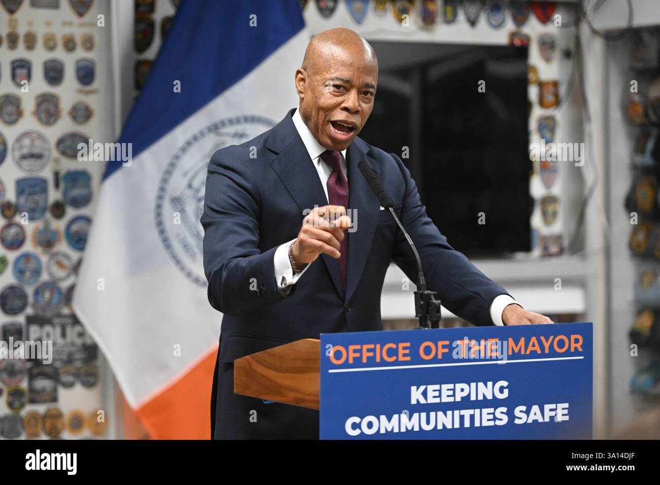 Mayor Eric Adams makes a public safety- and quality-of-life-related ...