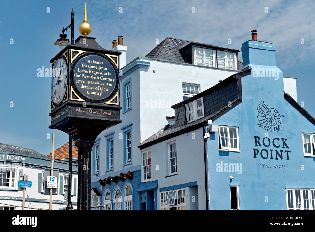 Lyme Regis, Dorset, England, UK - July 31 2024: The Millennium Clock ...