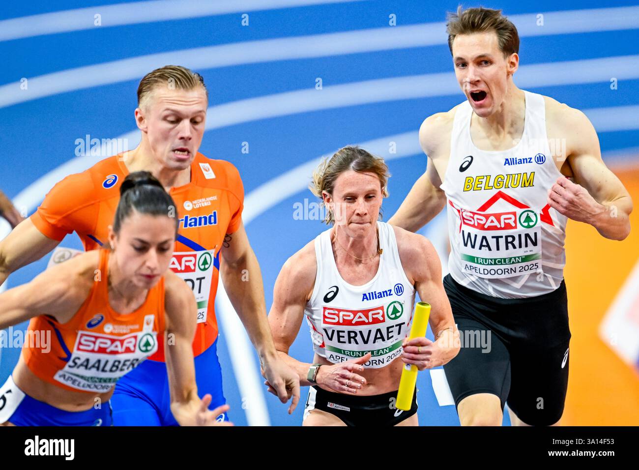 Apeldoorn, Netherlands. 06th Mar, 2025. Belgian athlete Imke Vervaet ...