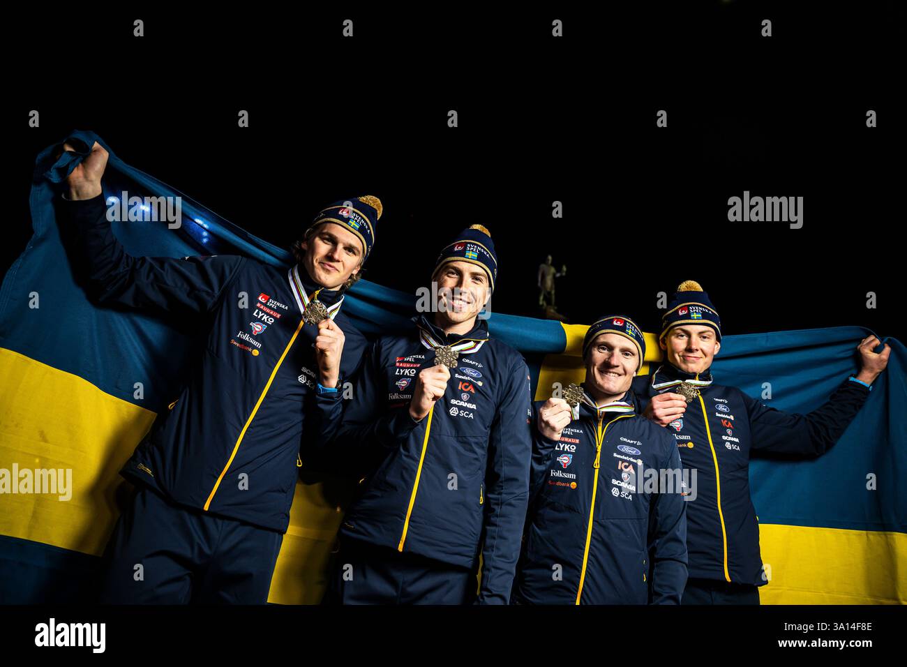 Edvin Anger, William Poromaa, Jens Burman and Truls Gisselman of ...