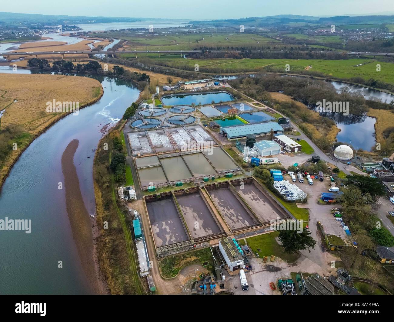 Exeter, Devon, UK. 6th March 2025. General aerial view of the South ...