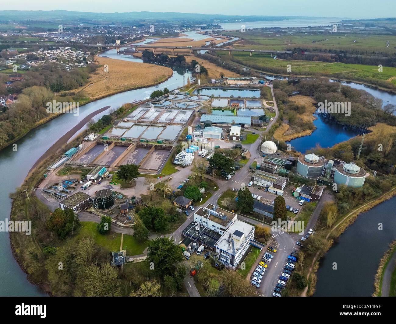 Exeter, Devon, UK. 6th March 2025. General aerial view of the South ...