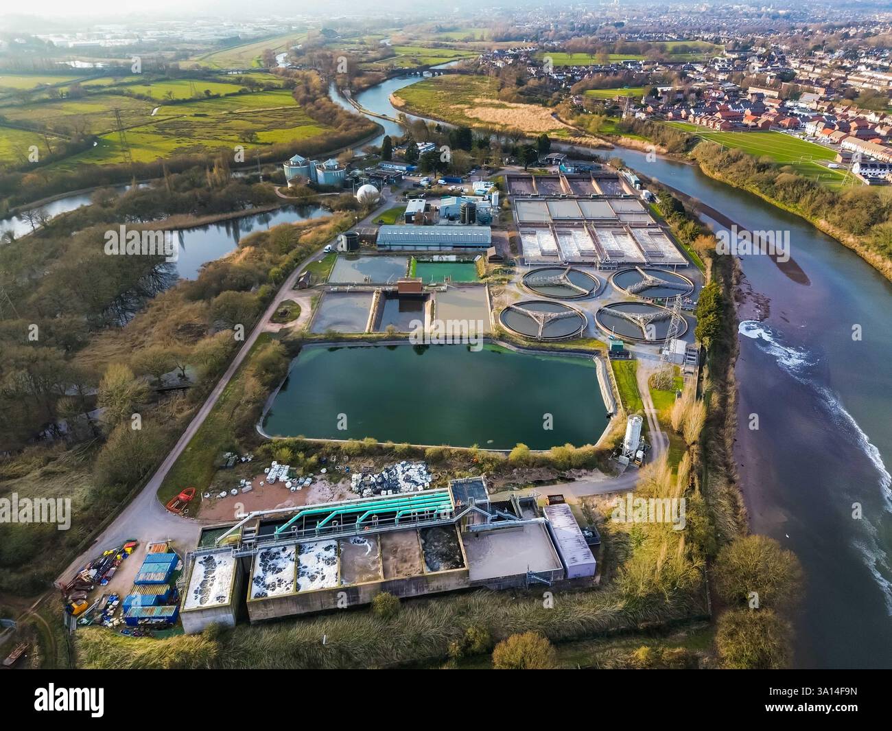 Exeter, Devon, UK. 6th March 2025. General aerial view of the South ...