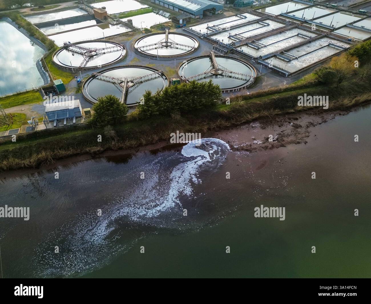 Exeter, Devon, UK. 6th March 2025. General aerial view of the South ...