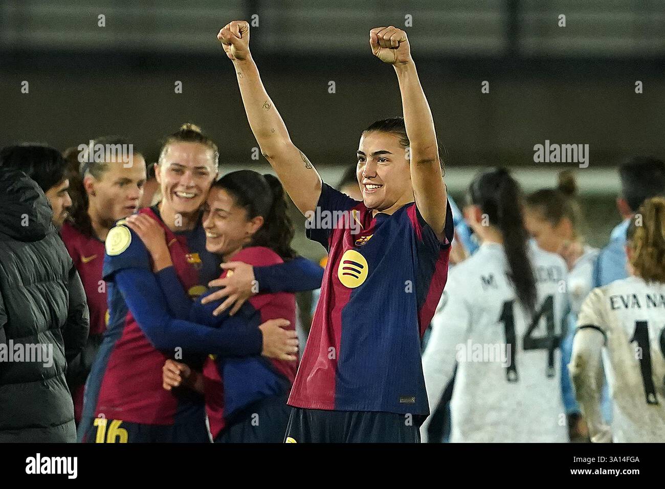 Madrid, Spain. 06th Mar, 2025. FC Barcelona's Irene Paredes celebrates ...