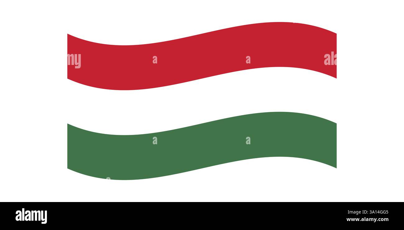 Flag of Hungary. Hungarian national symbol in official colors. Template ...