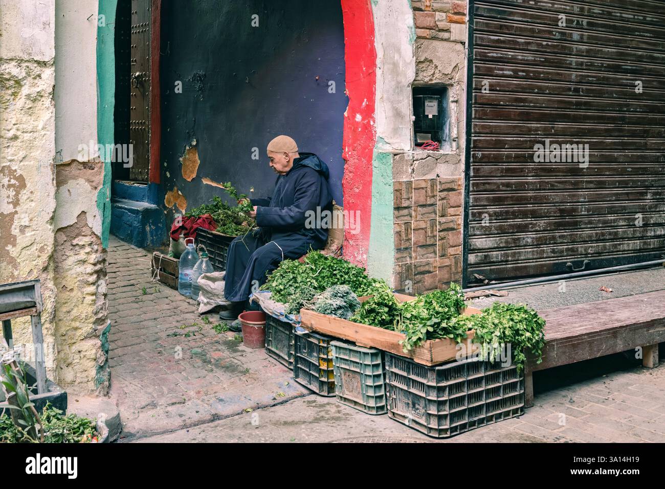 The historic heart of Fez, the medina Fes El Bali, is a maze of narrow ...