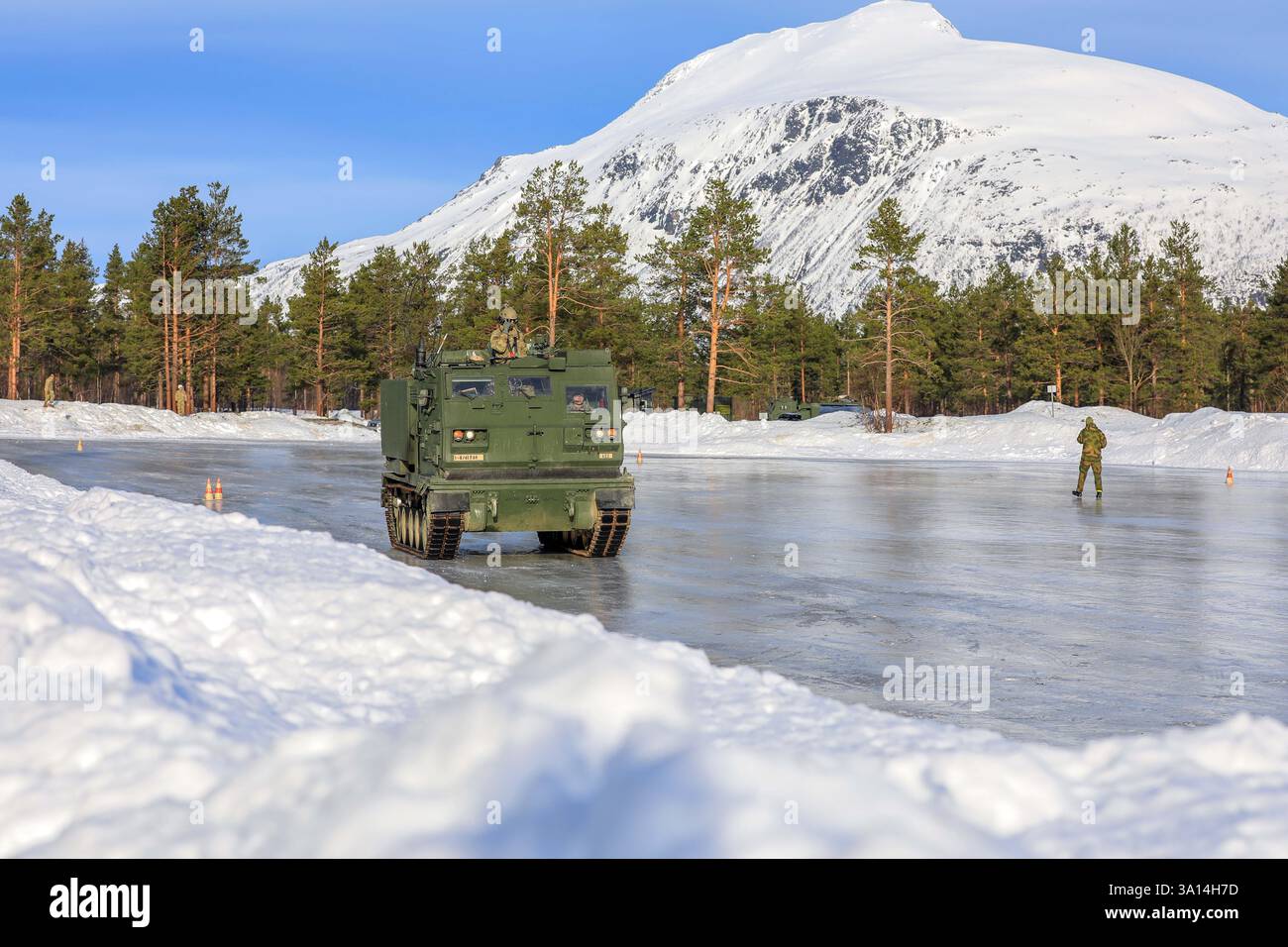 Setermoen, Troms, Norway. 26th Feb, 2025. U.S. Soldiers assigned to ...