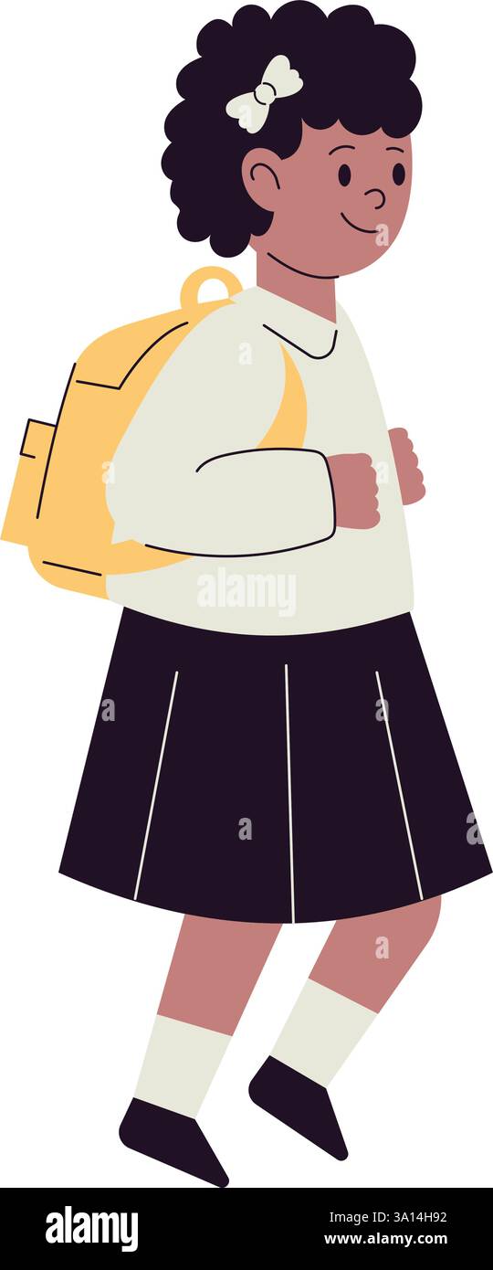 New Student Girl Smiling Stock Vector Image & Art - Alamy
