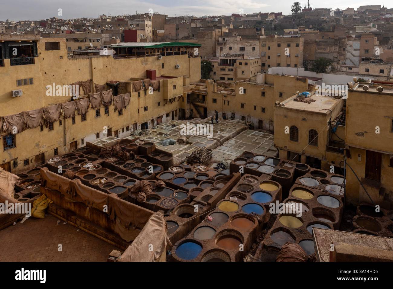 The tanning industry is a popular tourist attraction in Fez, Morocco ...
