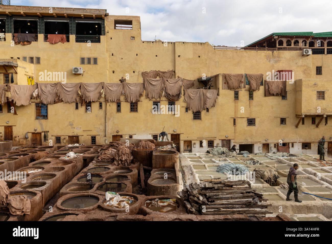 The tanning industry is a popular tourist attraction in Fez, Morocco ...