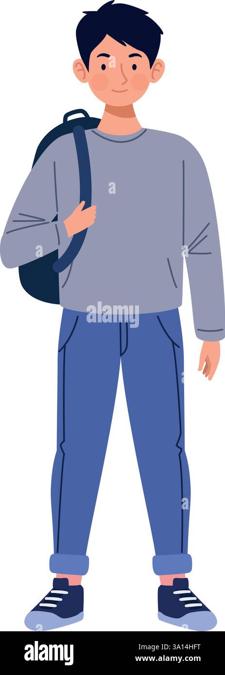 New Student Thinking Stock Vector Image & Art - Alamy
