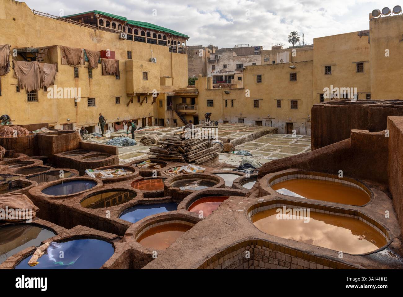 The tanning industry is a popular tourist attraction in Fez, Morocco ...