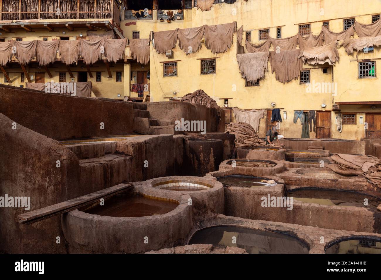 The tanning industry is a popular tourist attraction in Fez, Morocco ...