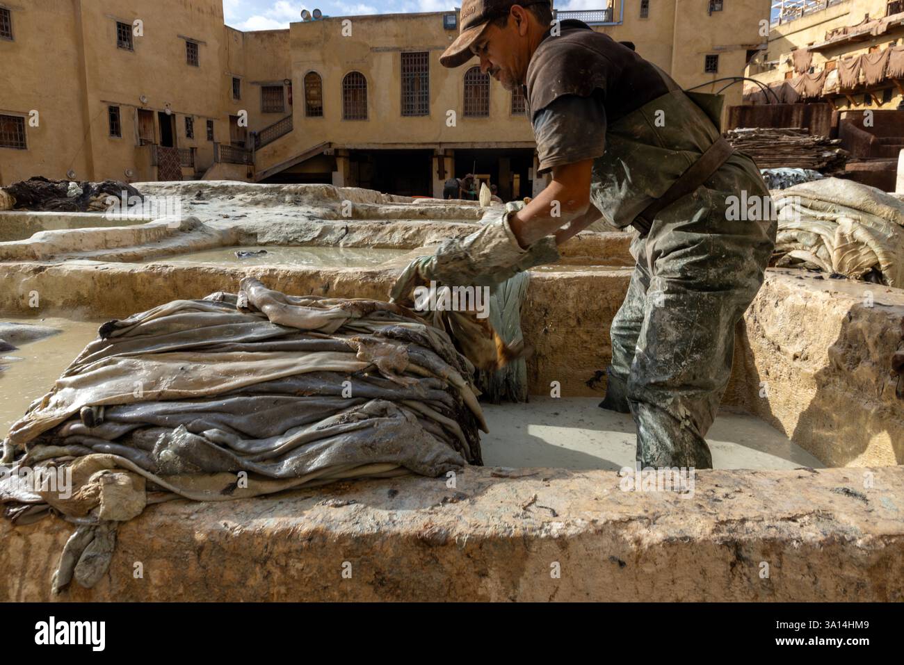 The tanning industry is a popular tourist attraction in Fez, Morocco ...