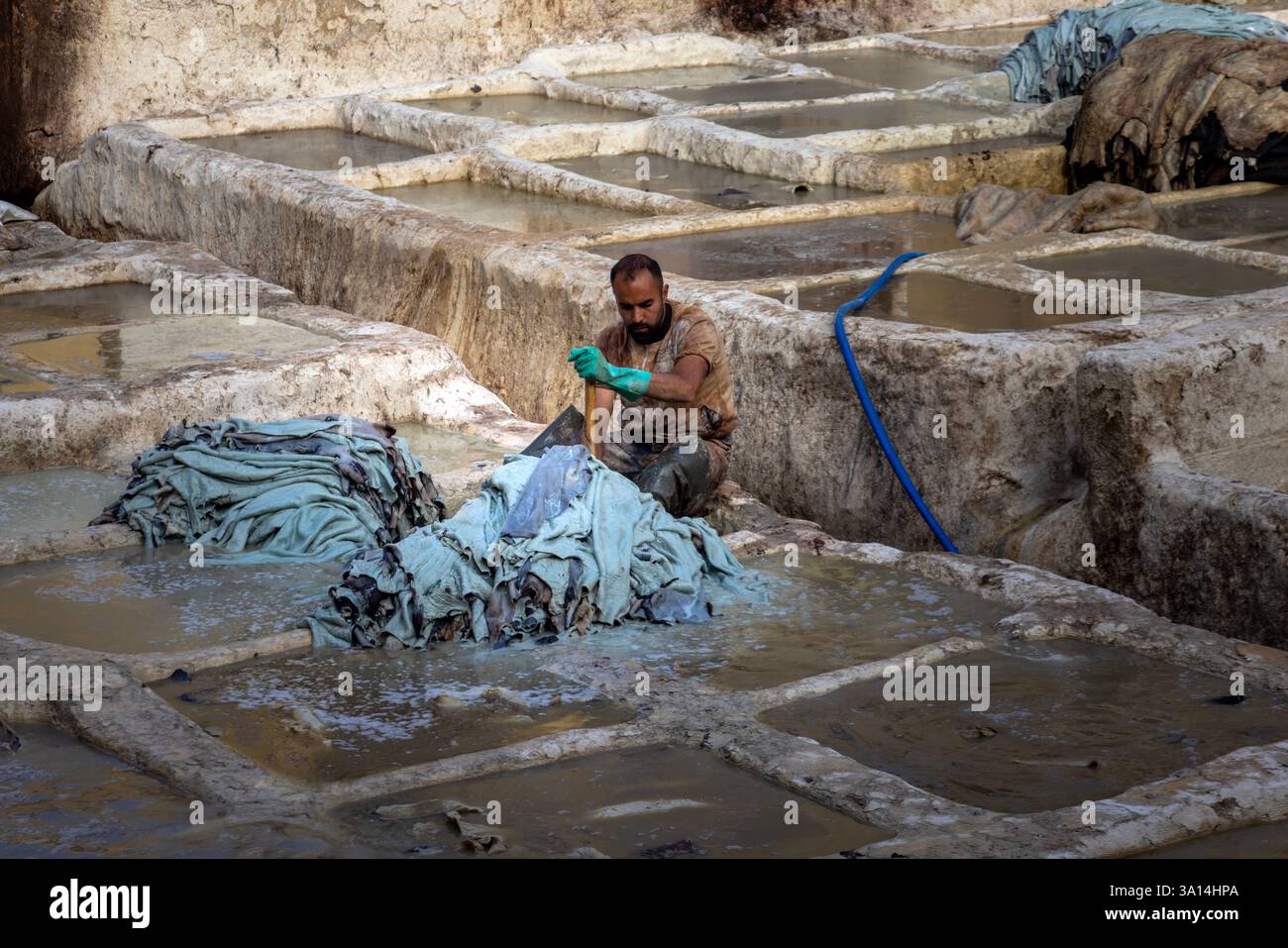 The tanning industry is a popular tourist attraction in Fez, Morocco ...