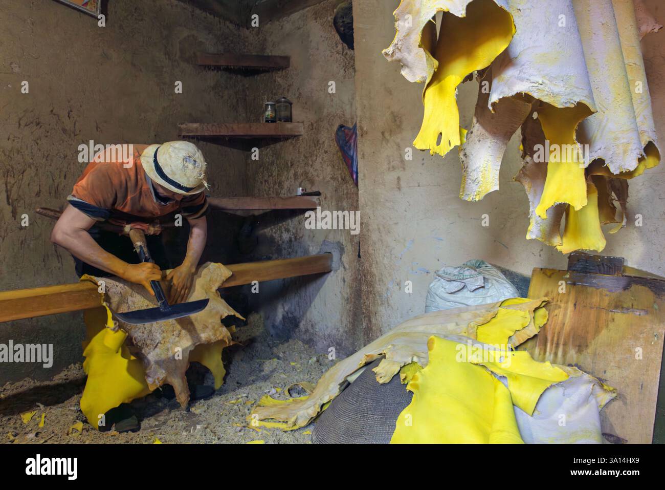 The tanning industry is a popular tourist attraction in Fez, Morocco ...