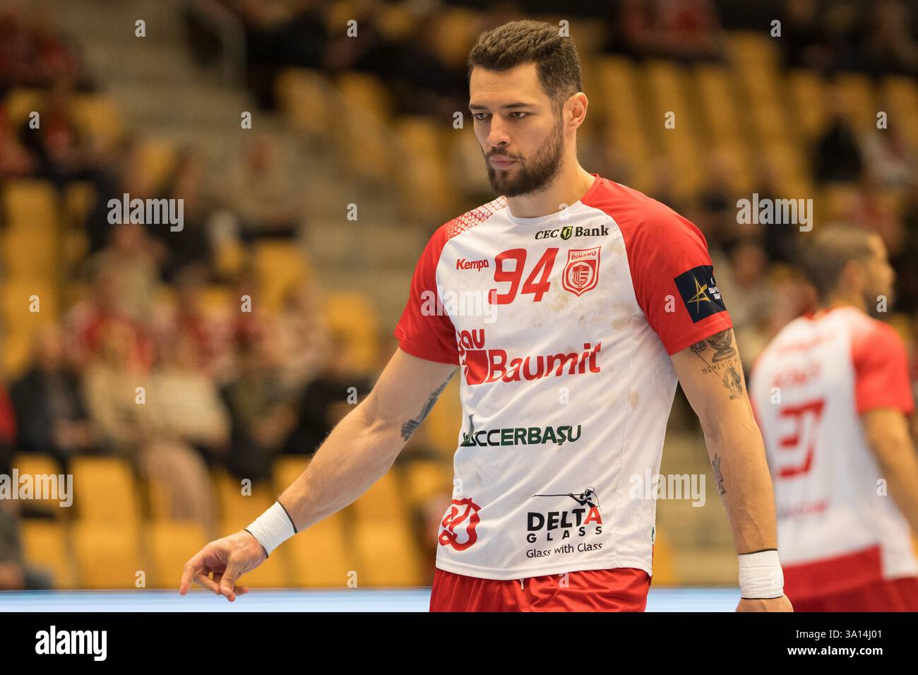Odense, Denmark. 06th, March 2025. Robert Mihai Militaru (94) of Dinamo ...