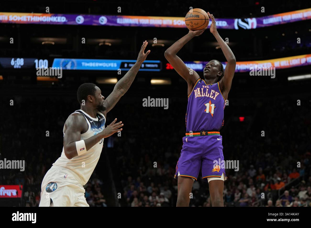 Phoenix Suns center Bol Bol (11) during the first half of an NBA ...