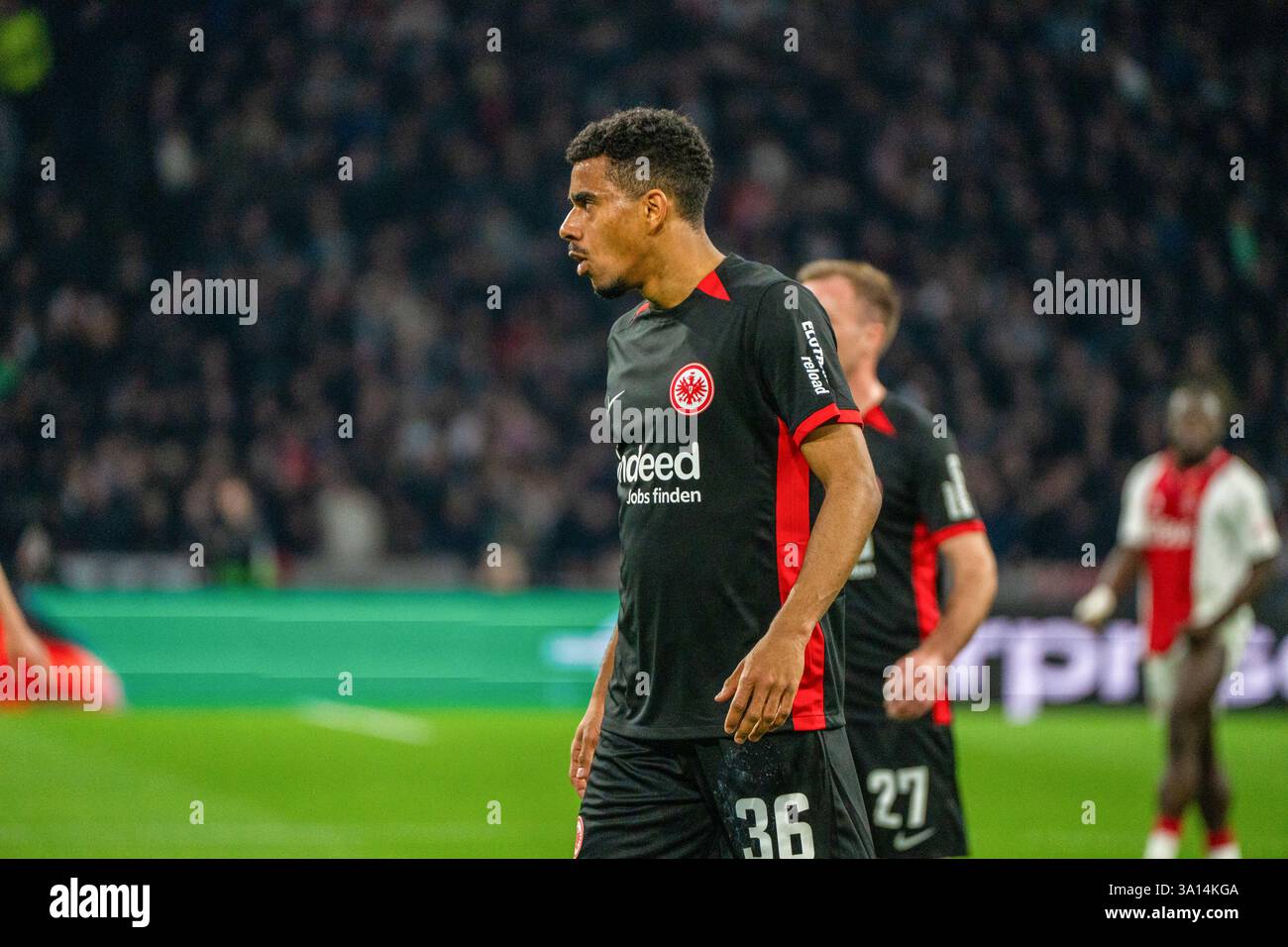 Amsterdam, Niederlande. 06th Mar, 2025. Ansgar Knauff (Eintracht ...
