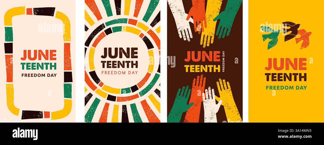 Juneteenth freedom day. A celebration of American history, African ...