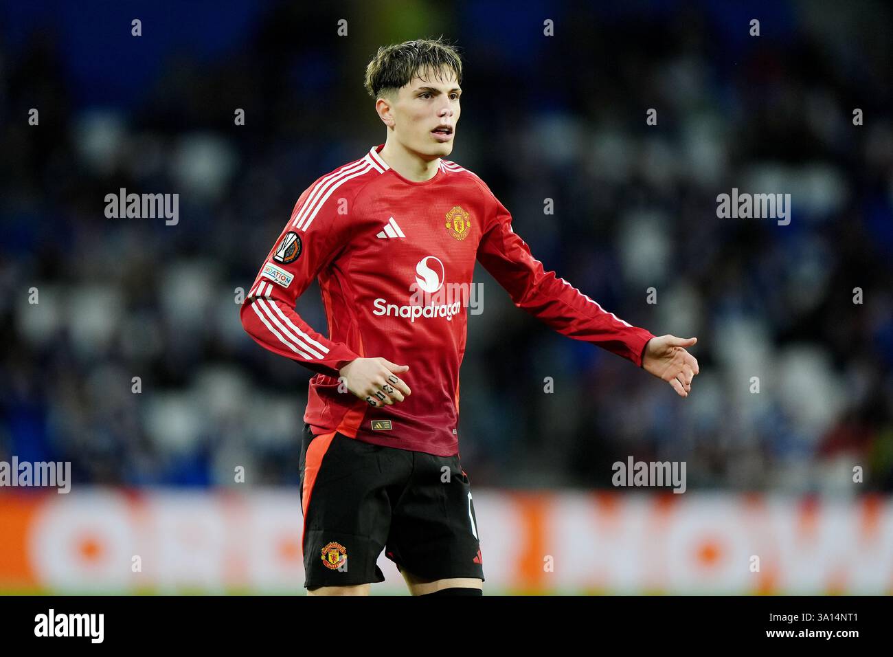 Manchester United's Alejandro Garnacho during the UEFA Europa League ...