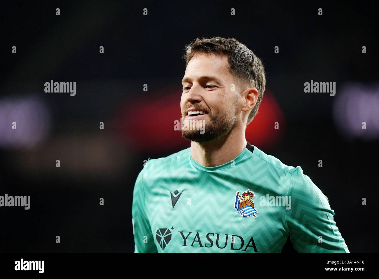 Real Sociedad goalkeeper Alejandro Remiro during the UEFA Europa League ...