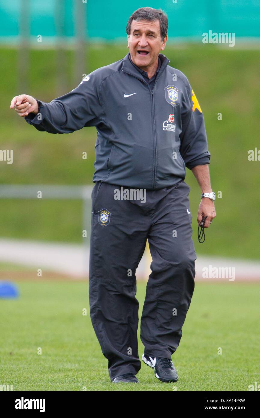 Brazil National Team head coach Carlos Alberto Parreira directs his ...