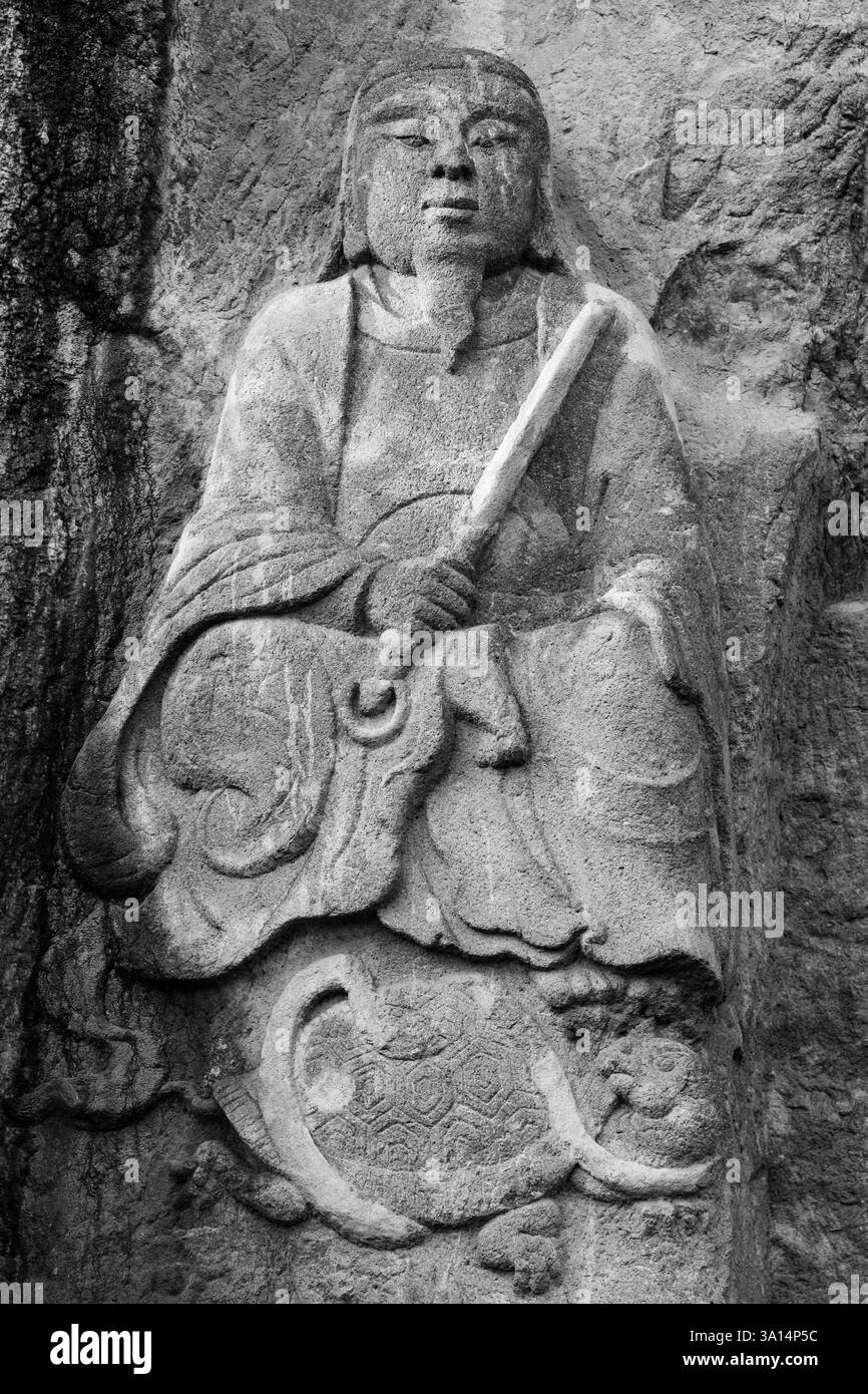 Hangzhou, China. 07th Mar, 2025. (FILE) A stone statue of Nanshan ...