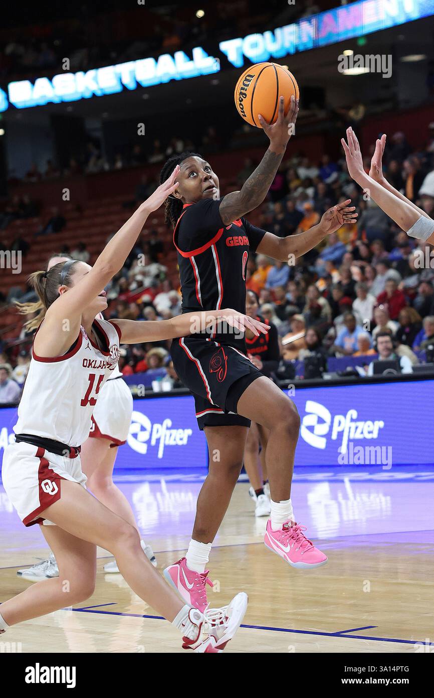 GREENVILLE, SC - MARCH 06: Georgia Bulldogs guard Trinity Turner (0 ...