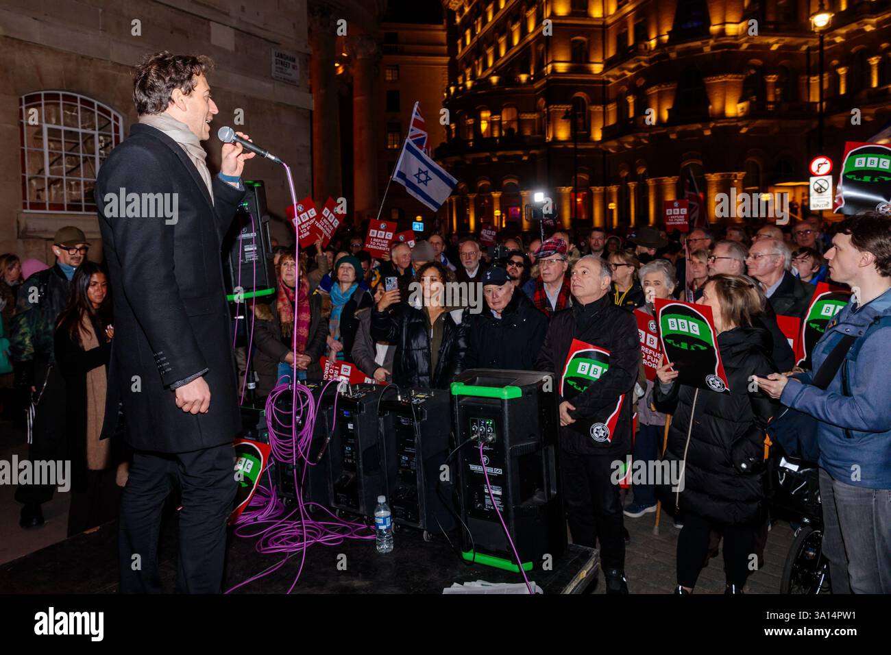 BBC, London, UK. 6th March 2025. Campaign Against Antisemitism's Gideon ...