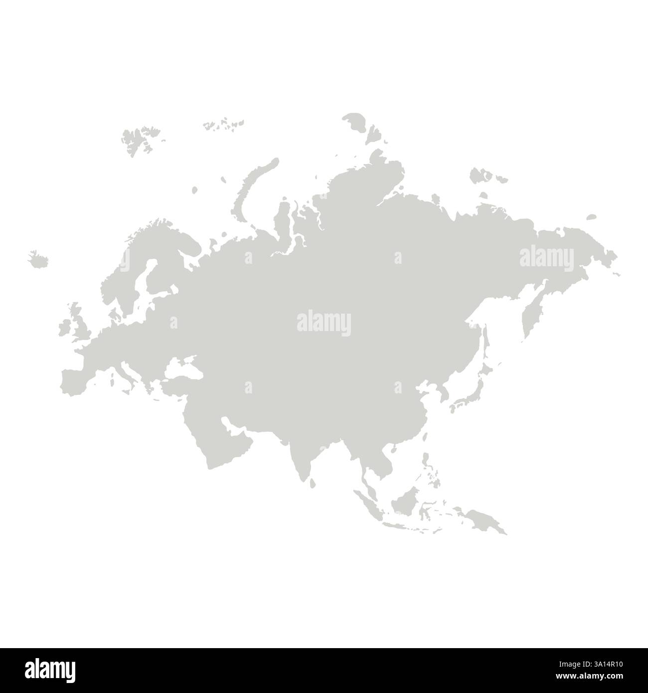 Map of Eurasia, sign silhouette. World Map Globe. Vector Illustration ...