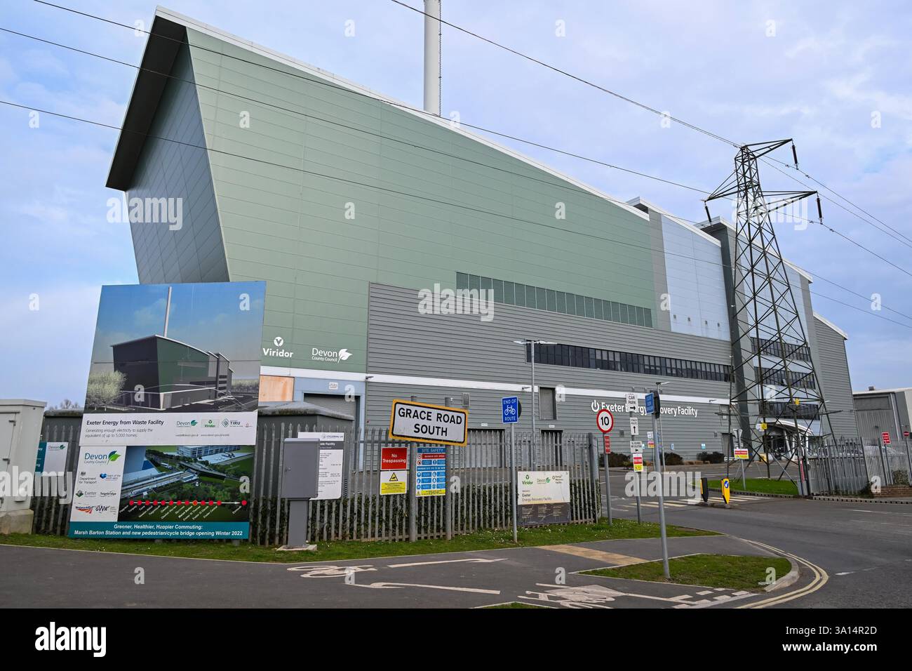 Exeter, Devon, UK. 6th March 2025. General view of the Exeter Energy ...