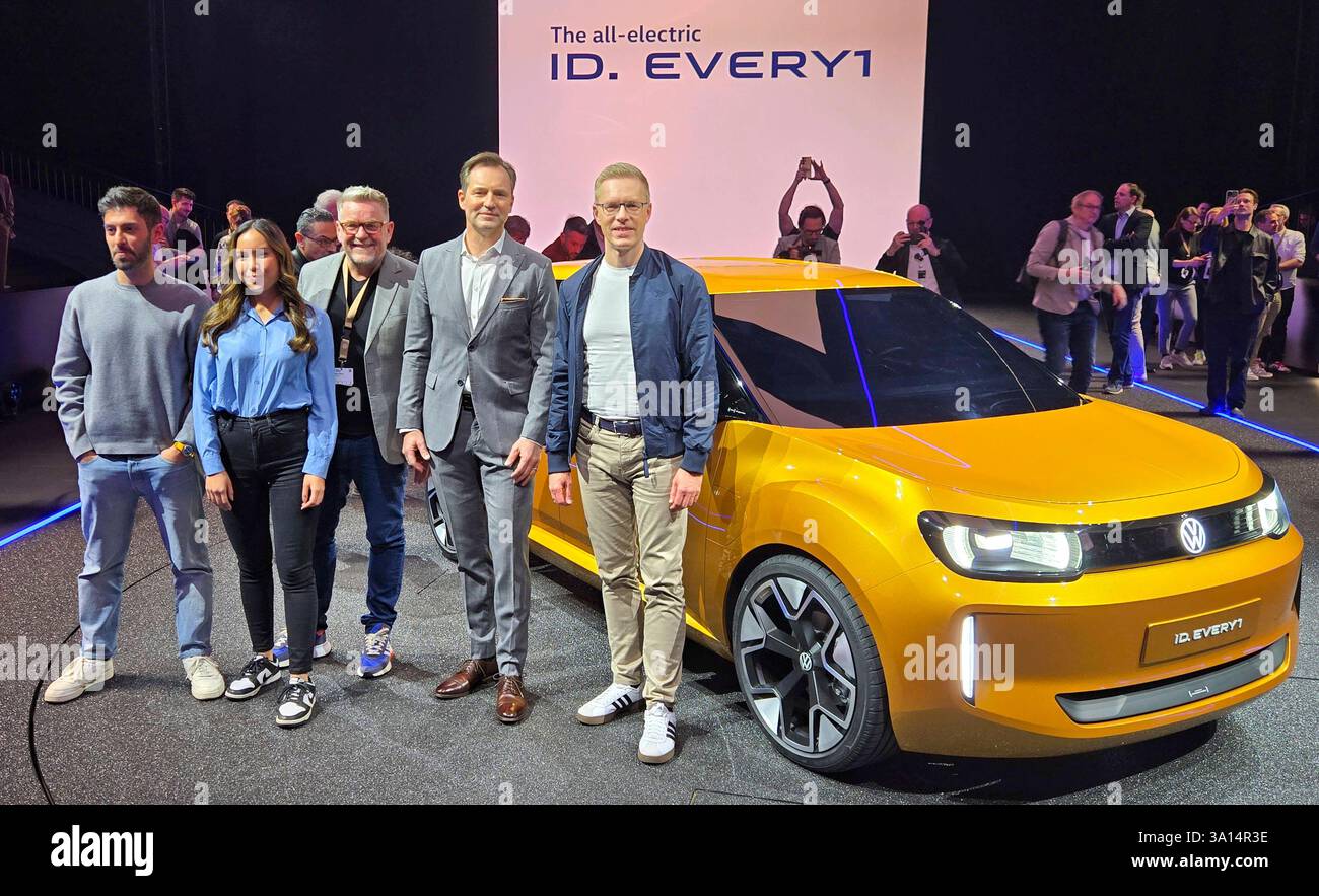 Duesseldorf, Germany - March 05, 2025: ID. EVERY1, Volkswagen is providing a preview of an entry ...