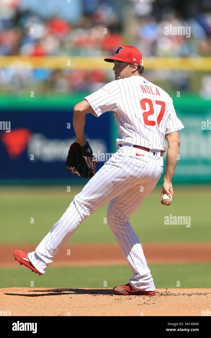 CLEARWATER, FL - MARCH 06: Philadelphia Phillies Pitcher Aaron Nola (27 ...