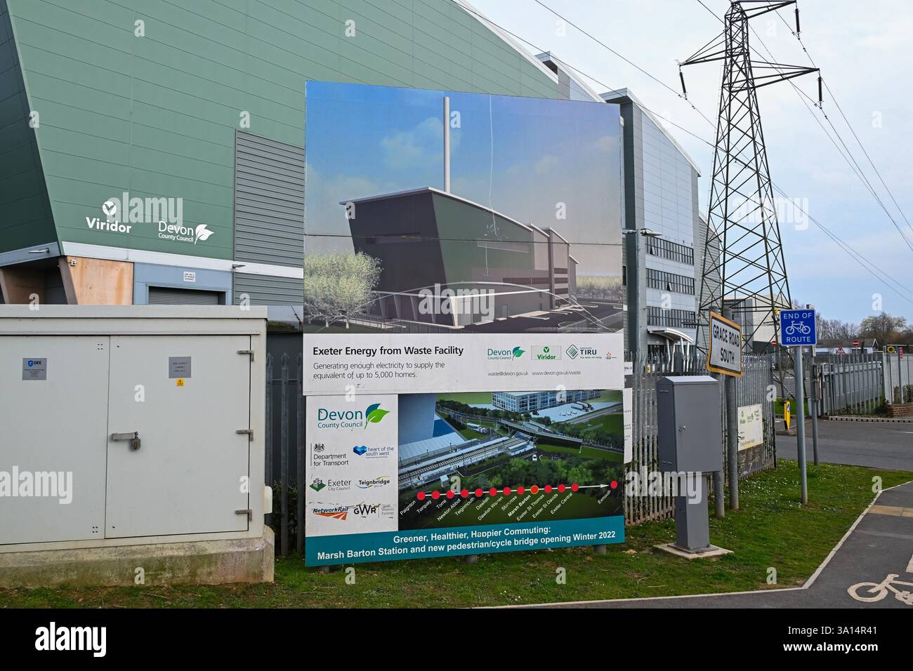 Exeter, Devon, UK. 6th March 2025. General view of the Exeter Energy ...