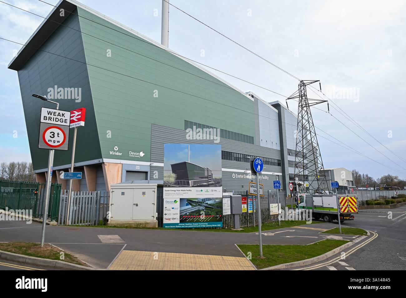 Exeter, Devon, UK. 6th March 2025. General view of the Exeter Energy ...