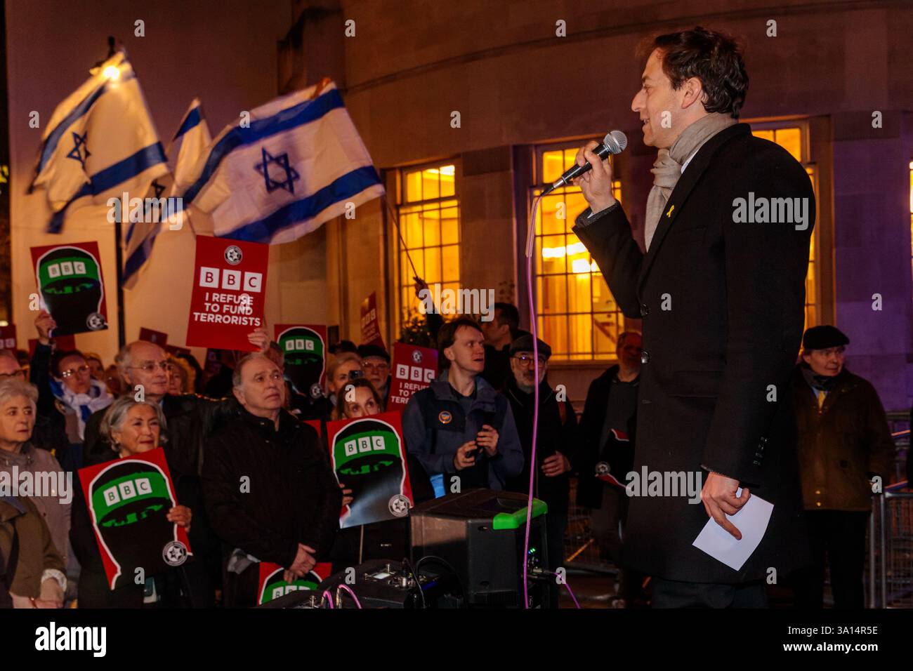 BBC, London, UK. 6th March 2025. Campaign Against Antisemitism's Gideon ...