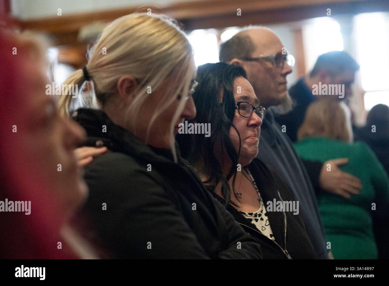 Mariah Dodds, left, mother of Alanah and Zayn Phillips who were killed ...