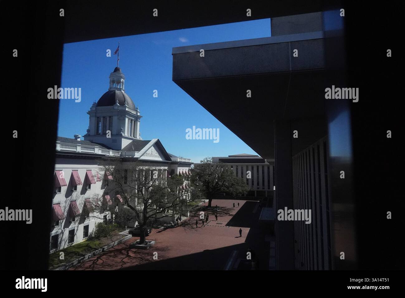 The Old Florida Capitol is seen from inside the current Florida Capitol ...
