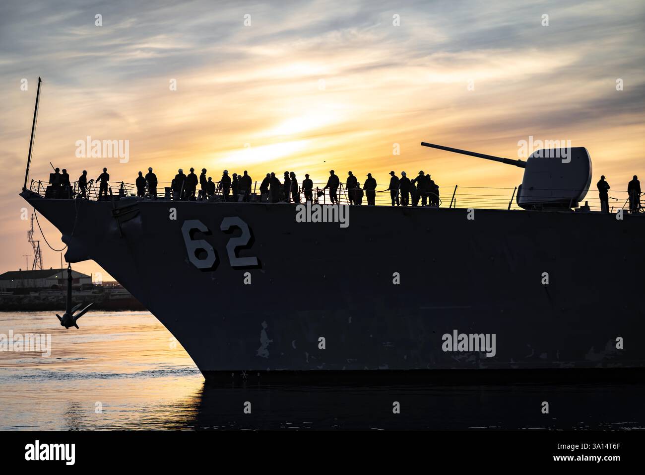 Port Hueneme, California, USA. 27th Feb, 2025. The Arleigh Burke-class ...