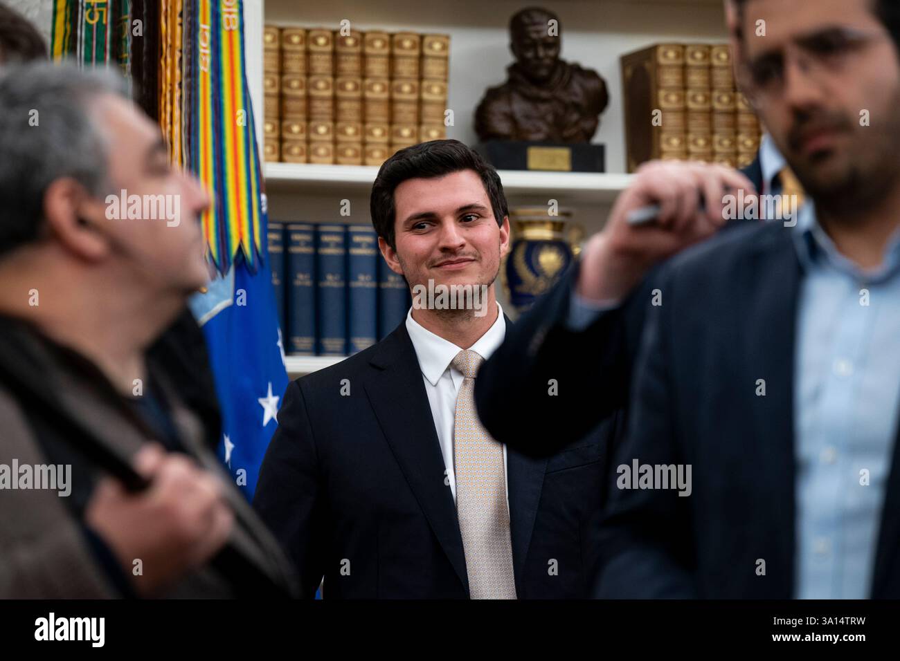 Michael Boulos, husband of Tiffany Trump, in the Oval Office of the ...