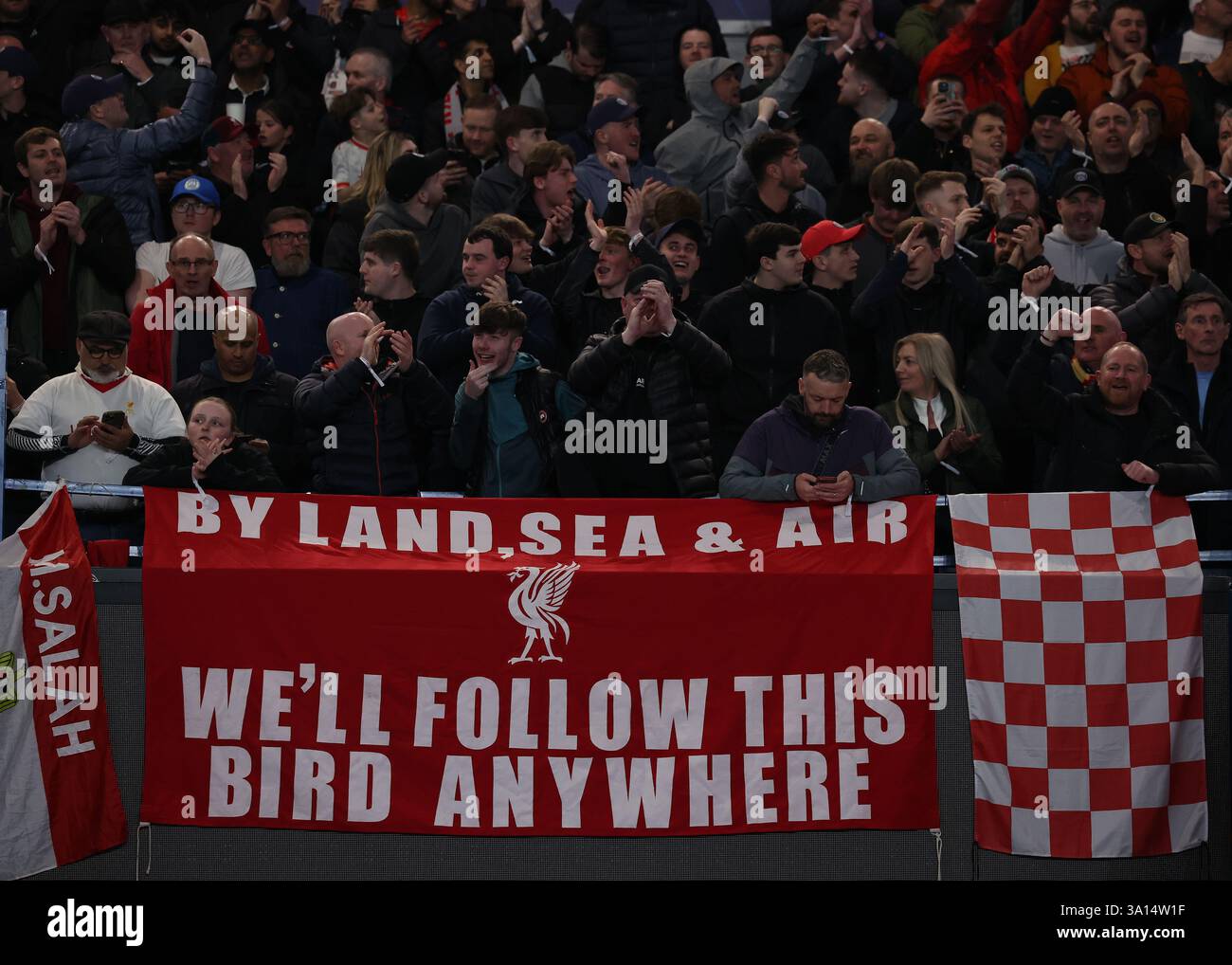Paris, France, 5th March 2025. Liverpool fans during the UEFA Champions ...